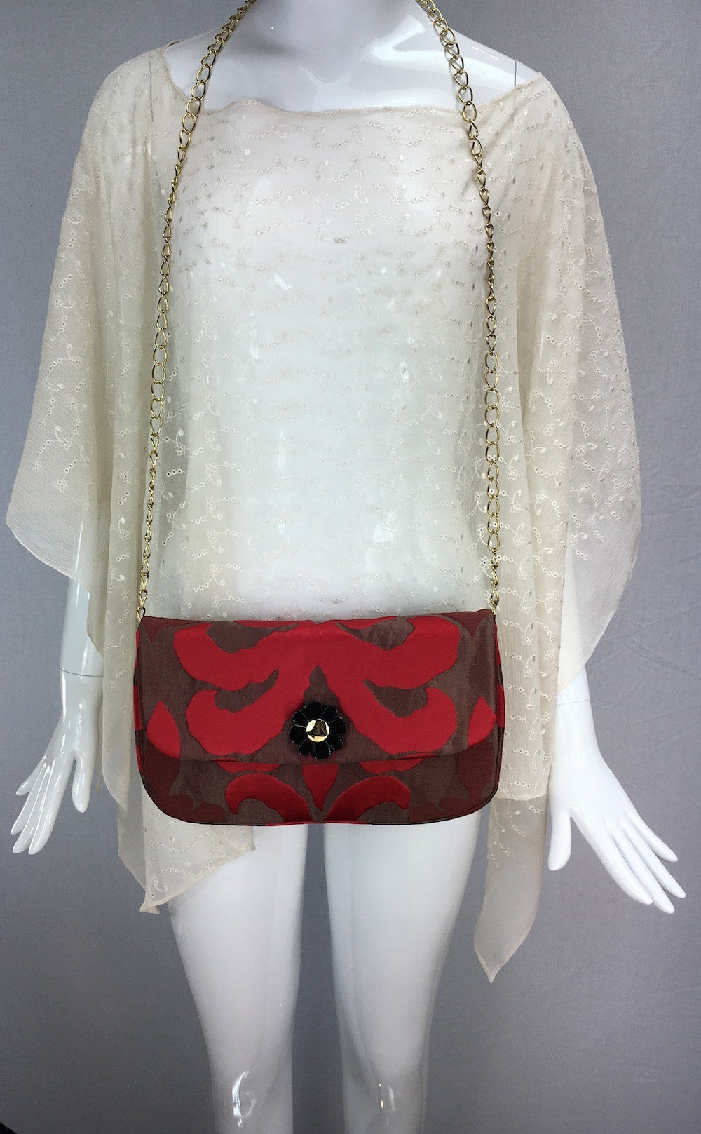 Brocade HandBag with Chain Strap, SOLD – Deleuse Fine Jewelry