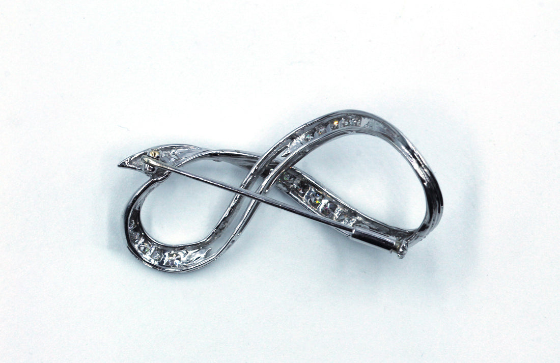 Vintage Diamond Infinity Pin, SOLD – Deleuse Fine Jewelry