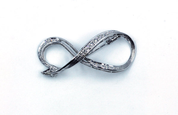 Vintage Diamond Infinity Pin, SOLD – Deleuse Fine Jewelry