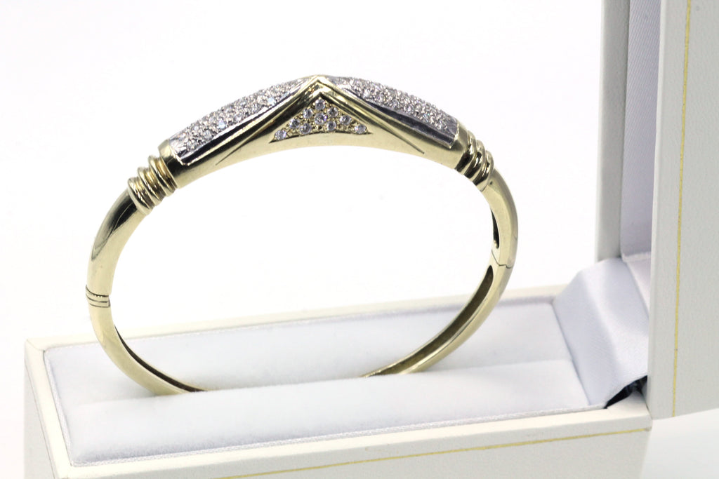 Vintage Deco Diamond Bangle, SOLD – Deleuse Fine Jewelry